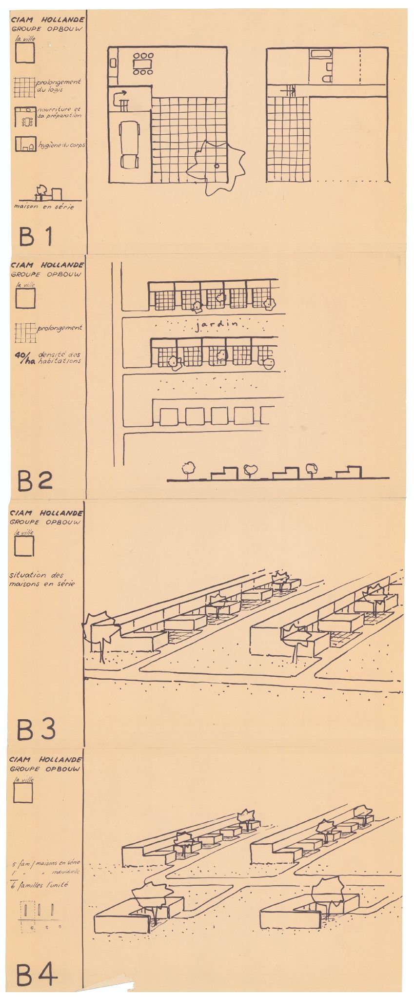CIAM Grid Rotterdam Alexanderpolder 1955 | Post Box for the Open ...